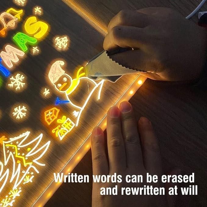 3D LED Light Glass Acrylic Writing pad - 70%OFF – Box of Everything